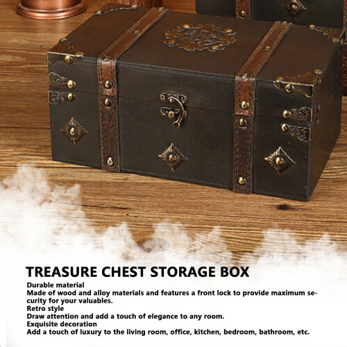 Retro Wood Storage Box - Plywood & Alloy on OnBuy