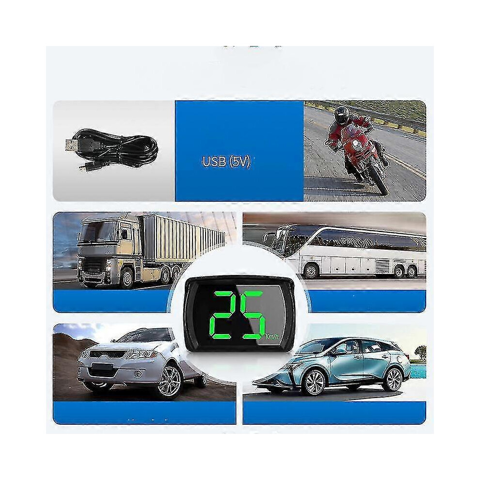Compteur de vitesse numérique GPS pour voiture, affichage tête haute ...