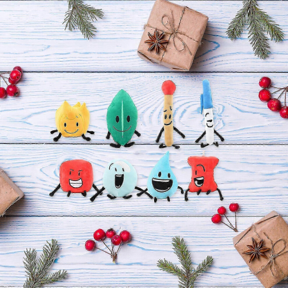 (Wood) 26-27 Battle For Dream Island Plush,bfdi Flower Teardrop Firey ...