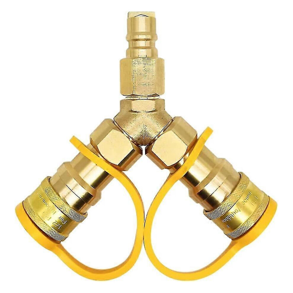 Propane Gas Diverter Low Pressure Y Type Propane Hose Connector Water ...