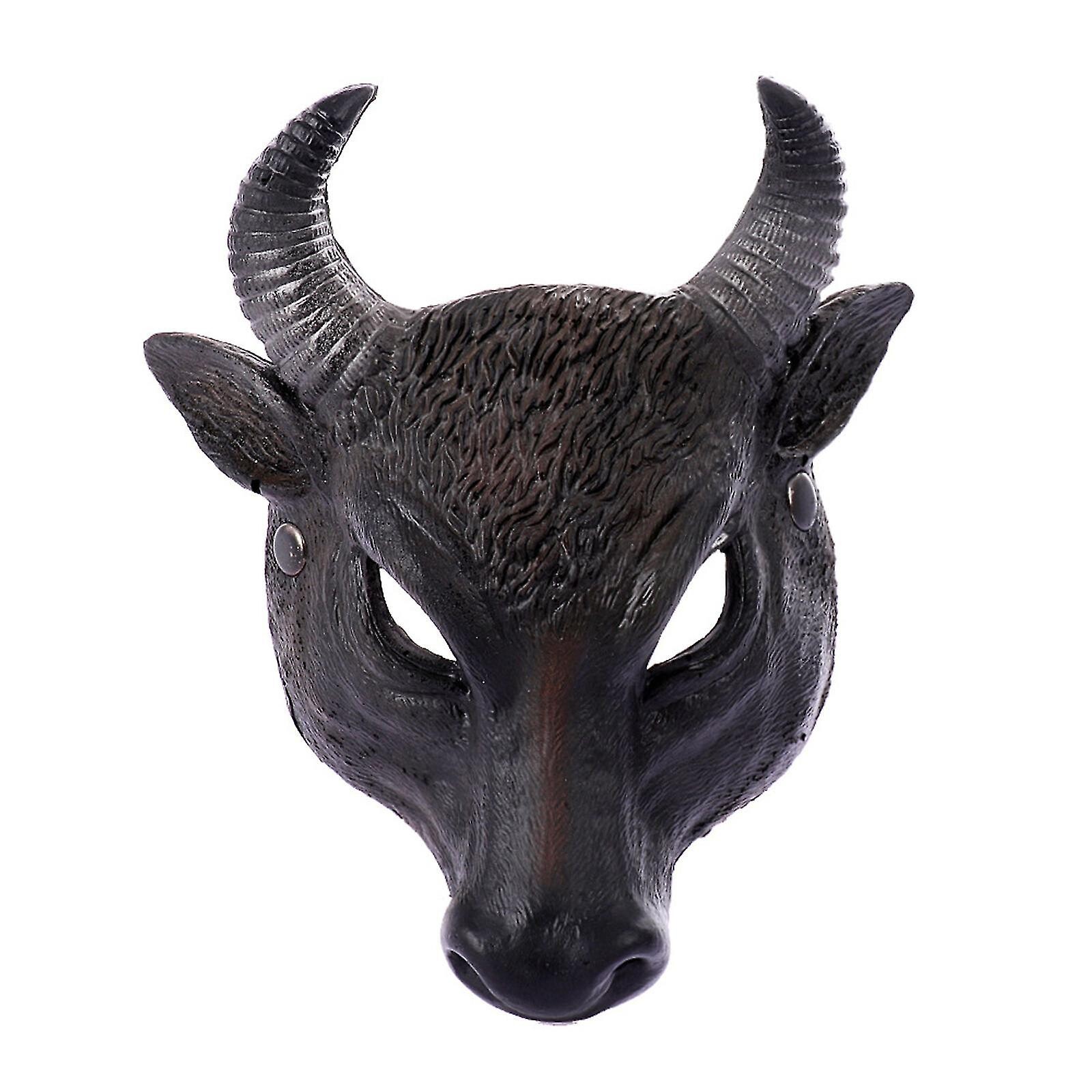 Easter Carnival Party Half Face Foam 3d Realistic Bull Head Mask on OnBuy