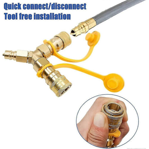 Propane Gas Diverter Low Pressure Y Type Propane Hose Connector Water ...