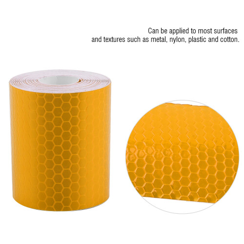 Bright Orange Reflective Tape 5cm x 3m Safety Adhesive for Trailers ...