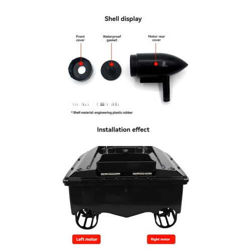 2X Bait Boat Underwater Motor Propellers Boat Accessories DIY Modified ...