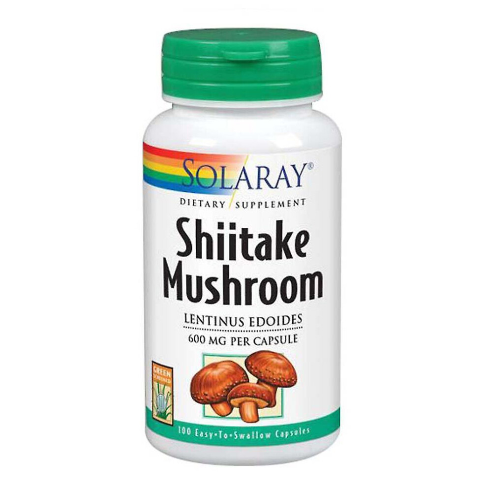 Solaray Shiitake Mushroom,600 mg ,100 Caps (Pack of 1) on OnBuy