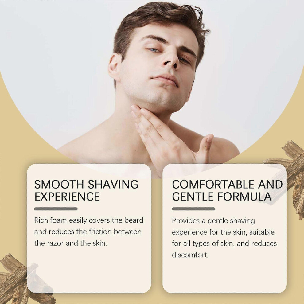 East Moon Agarwood Men's Shaving Soap Gentle Cleansing Facial ...