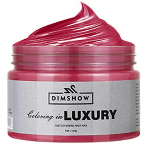 (Red Wine) Temporary Hair Color Wax Pomades 120g Natural Hair Coloring ...