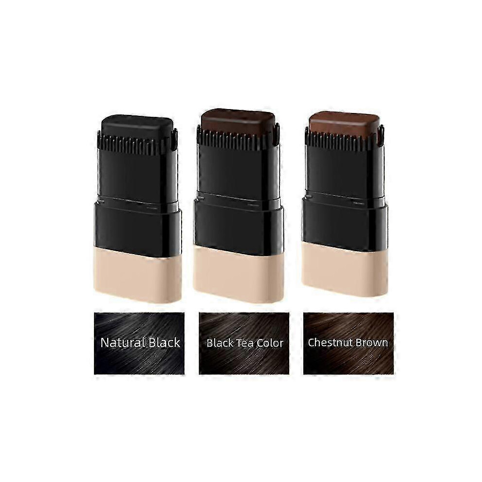 (Black) 2026 Instant Hair Color Stick With Built-In Comb,Waterproof ...