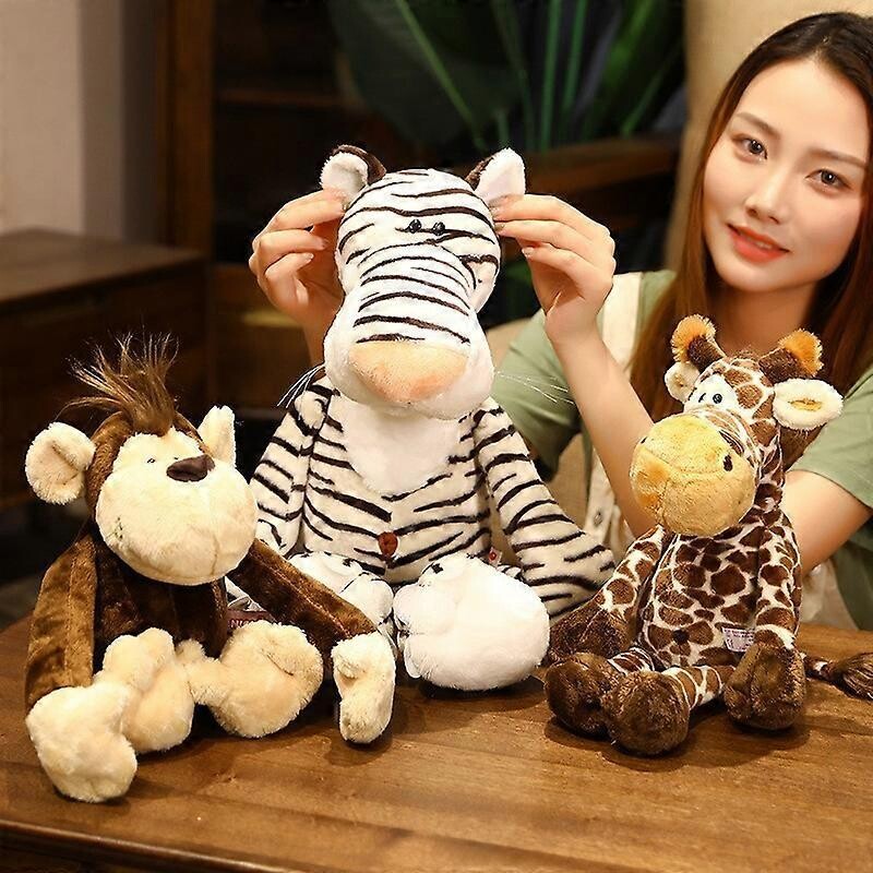 (40 cm, nici tom cat) Forest Animal Dolls Giraffe Elephant Lion Monkey ...
