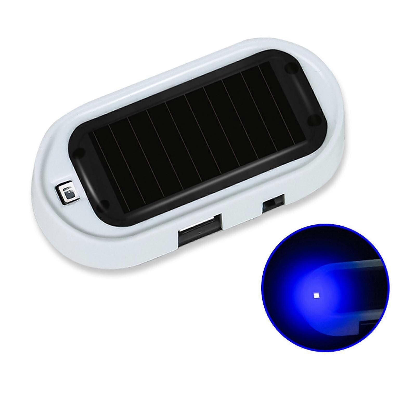 (W2) Car Solar Power Vehicle Fake Dummy Alarm Warning System Antitheft ...