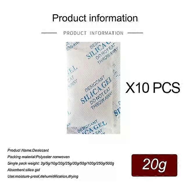 (20g X10 bag) Stand 2/5/10/20g Package Non Toxic Silica Gel Desiccant ...