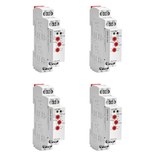 4X GEYA GRL8-02 Liquid Control Relay Level Control Relay 10A ACDC24V ...