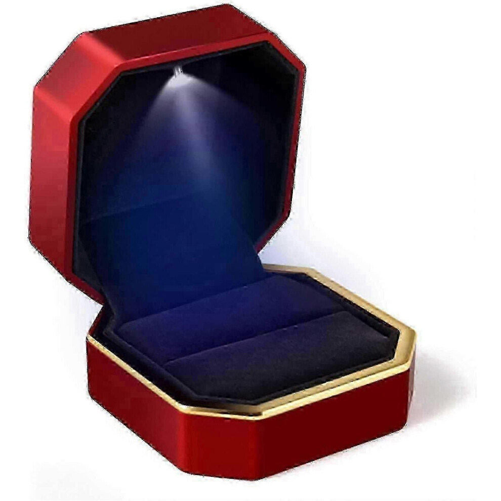 (red) 2025 Ring and Jewelry Storage Box, this Jewelry Box features an ...