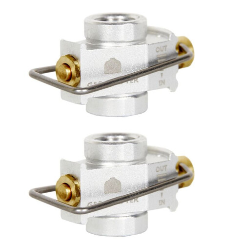 2X Camping Gas Saver Gas Converter Shifter Refill Flat Tank Conversion ...