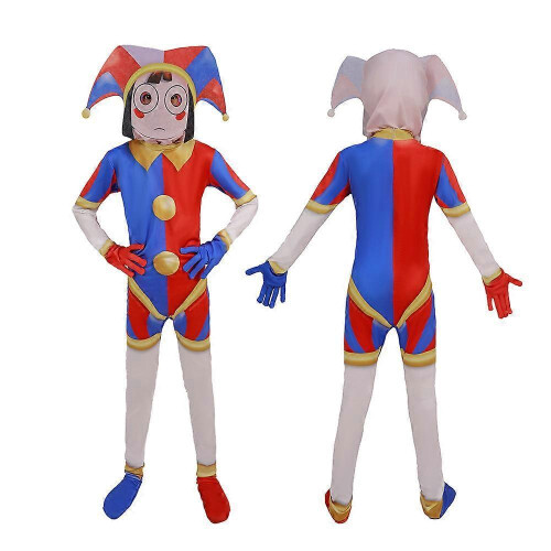 (140, Q1) Anime Figures Circus Pomni Cosplay Costume Boys Jumpsuit ...