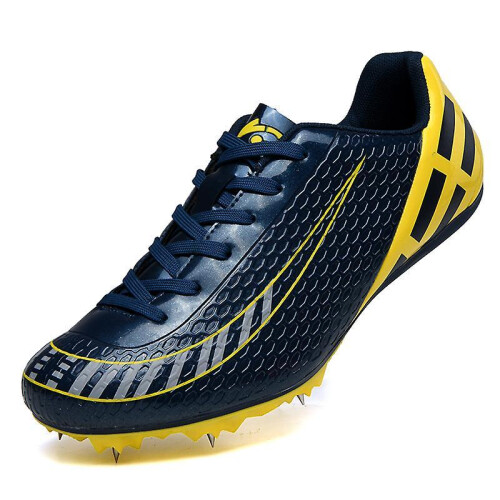(39, DarkBlue) Mens Track And Field Shoes Spikes Track Race Jumping ...