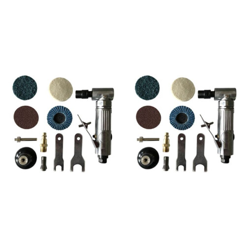 2X 1/4 Pouce Angle D'Air Die Grinder 90 Degrés Pneumatique Machine de ...