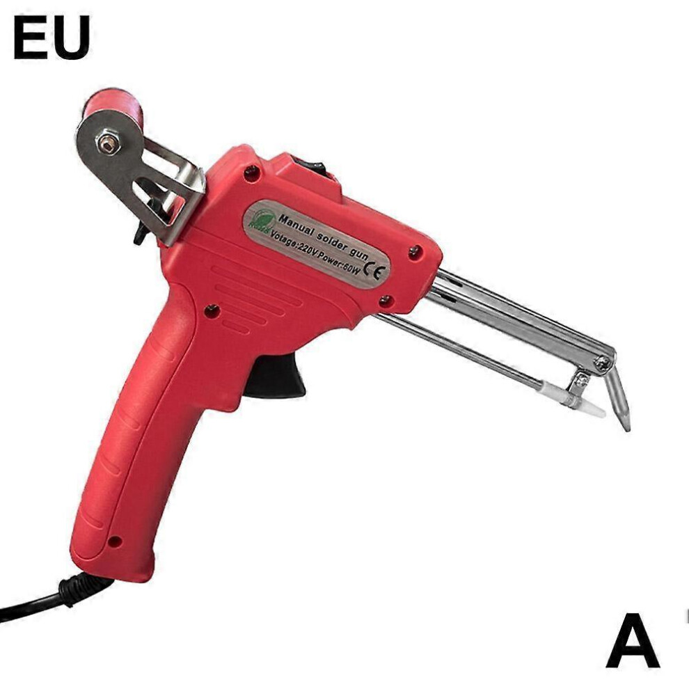 (Red Euro plug) 110V/220V 60W Automatically Send Tin Gun Hand-held ...