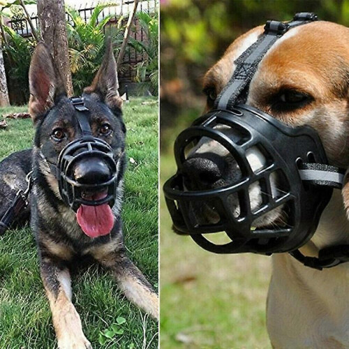 (3, Black) Soft Silicone Pet Dog Muzzle Anti-biting Stop Barking ...