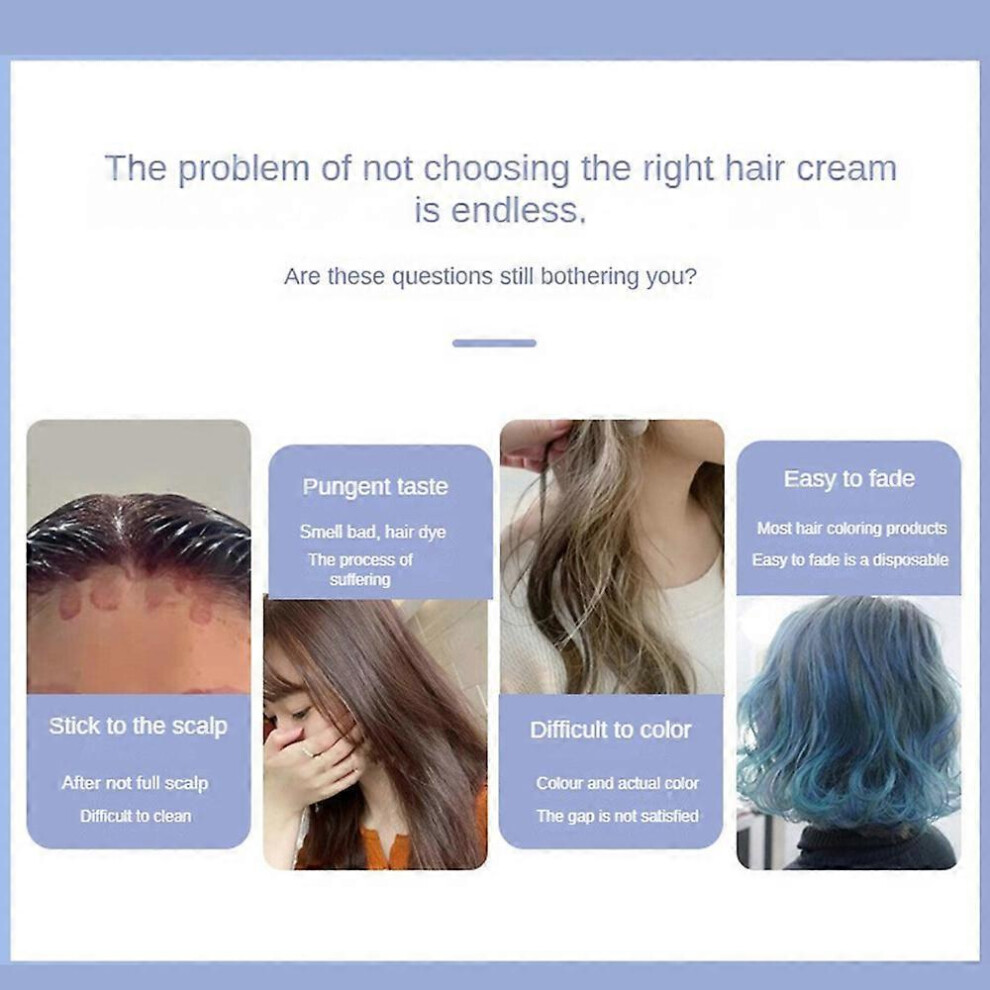 (Dull Green) Ammonia hair dye hazelnut ash brown milk tea ash brown ...