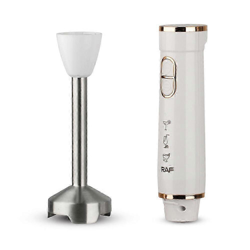 (White) Powerful Immersion Blender, Electric Hand Blender with Turbo ...