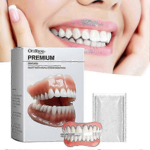 (3pcs) Premium Denture Set, Advanced Silicone Reline Denture Set ...