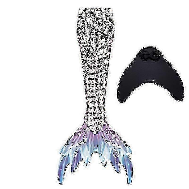 (Adult S, Q9(Including fins)) Mermaid Tails With Monofin For Swimming ...