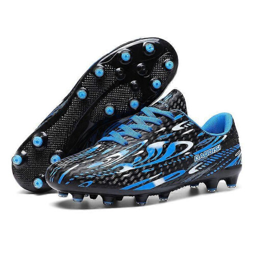(38, Blue) Football Boots for Adults Firm Ground Soccer Cleats with ...