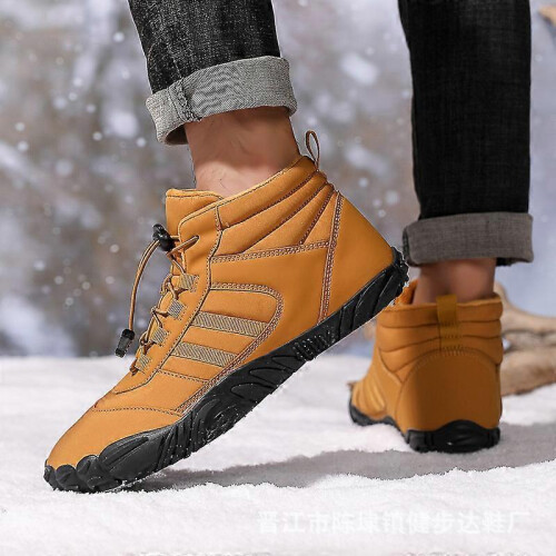 (40, Yellow) Waterproof Trail Running Shoes for Winter, Unisex Warm ...