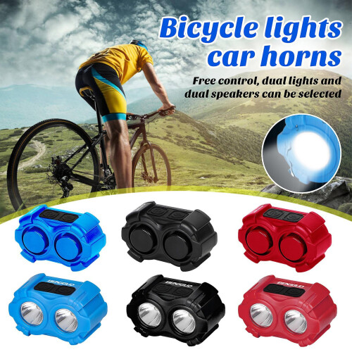(B, Black) Mountain Bike Lamp Electronic Bike Double Horns Bicycle ...