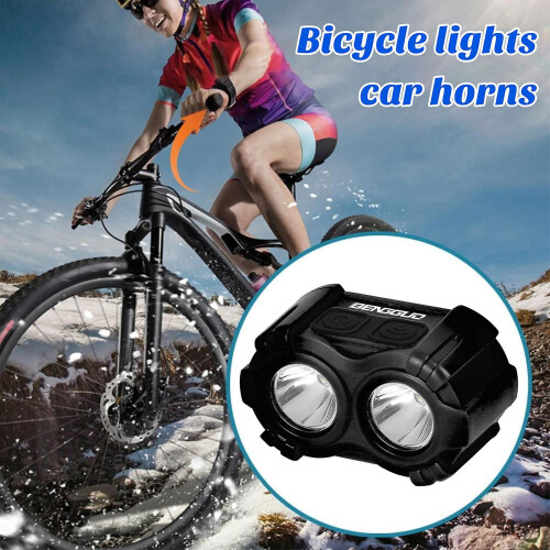 (B, Black) Mountain Bike Lamp Electronic Bike Double Horns Bicycle ...