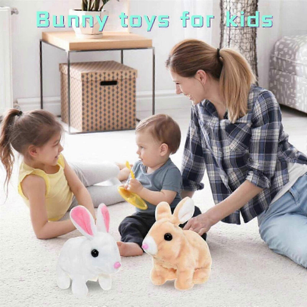 (Yellow) Easter Bunny Toy Educational Interactive Walking and Talking ...