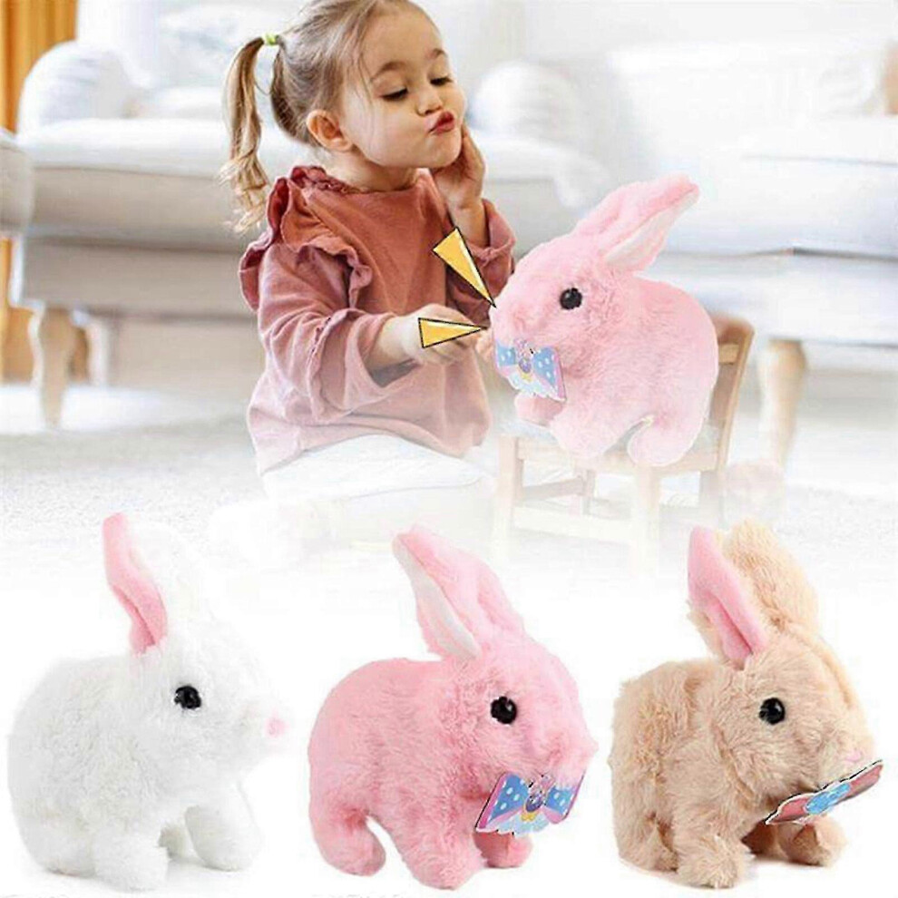 (Yellow) Easter Bunny Toy Educational Interactive Walking and Talking ...