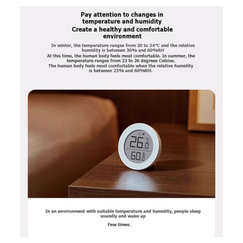 Temperature and Humidity Monitor Thermometer Hygrometer High Accuracy ...