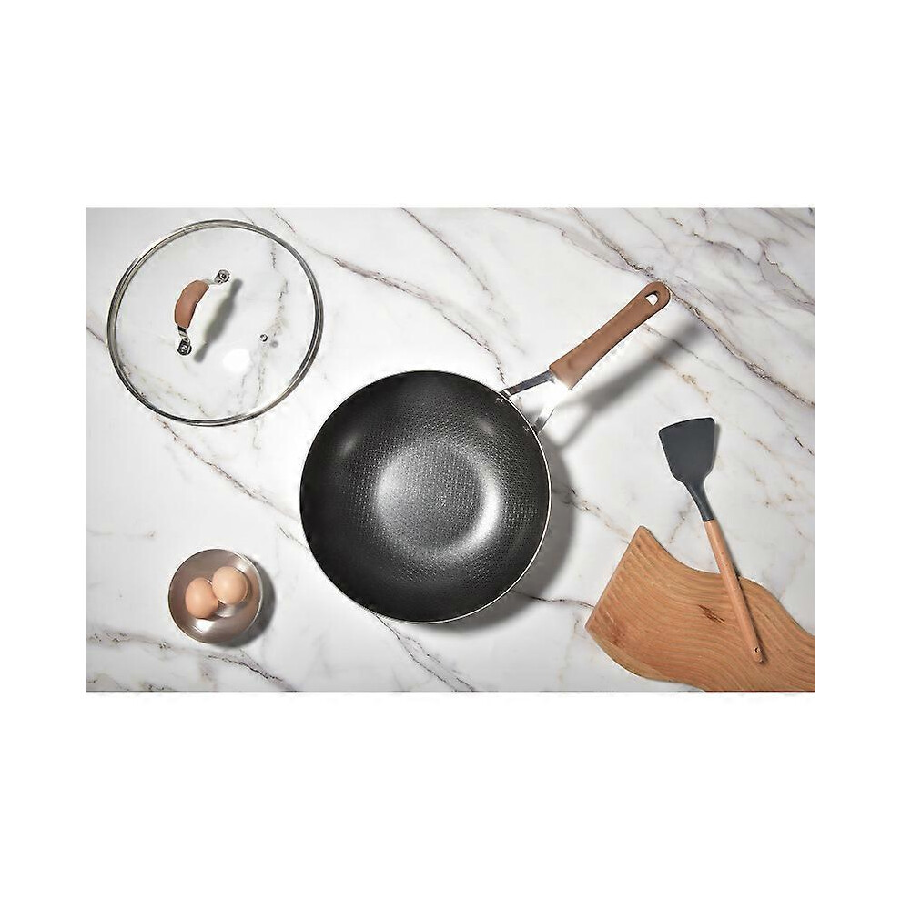 Kylin 3 Layer Stainless Steel Non Stick Noka Wok 30Cm Woks on OnBuy
