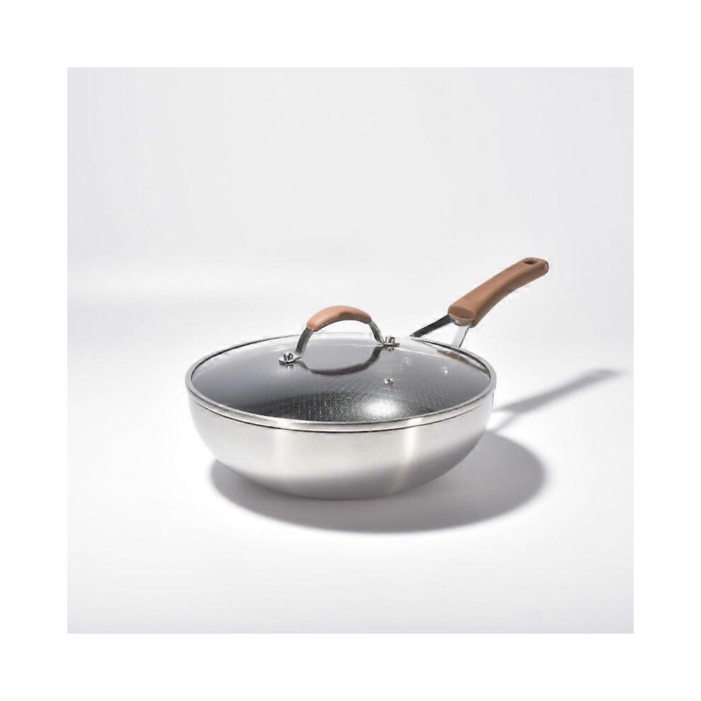 Kylin 3 Layer Stainless Steel Non Stick Noka Wok 30Cm Woks on OnBuy