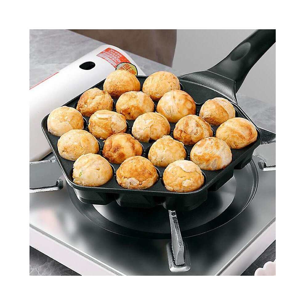 (1) Gas Takoyaki Maker Octopus Balls Grill Pan Non-stick Iron Bread ...