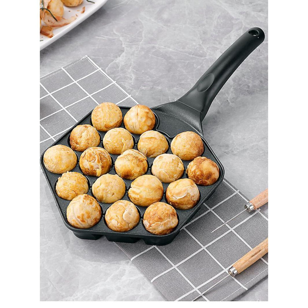 (1) Gas Takoyaki Maker Octopus Balls Grill Pan Non-stick Iron Bread ...