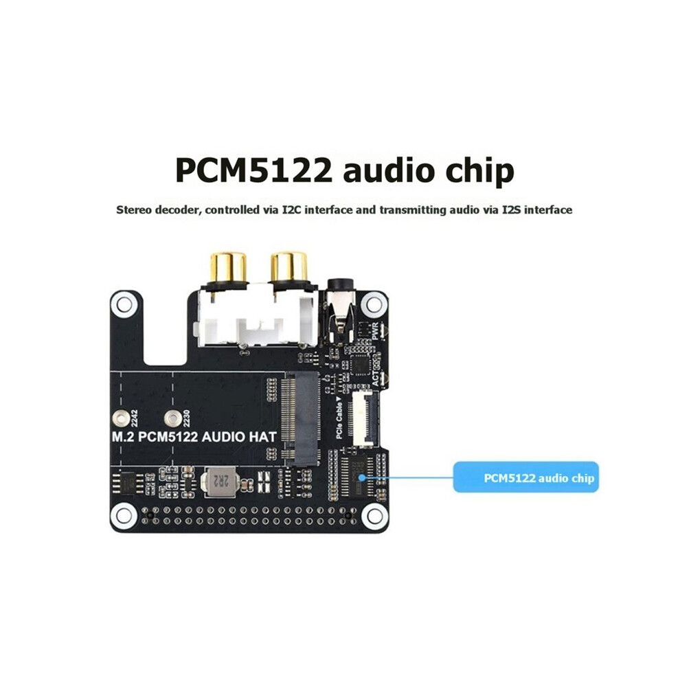 PCIe zu M.2 NVMe und I2S Audio-Erweiterungskarte für Raspberry Pi NVMe ...