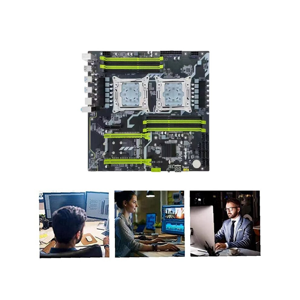 Carte Mère Double Socket X99 LGA2011-3 Gigabit Ethernet M.2 NVMe X992D3 ...