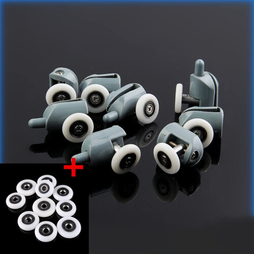 Shower Door Rollers 25mm Set 8pcs Replacement Wheels for Sliding Curved ...