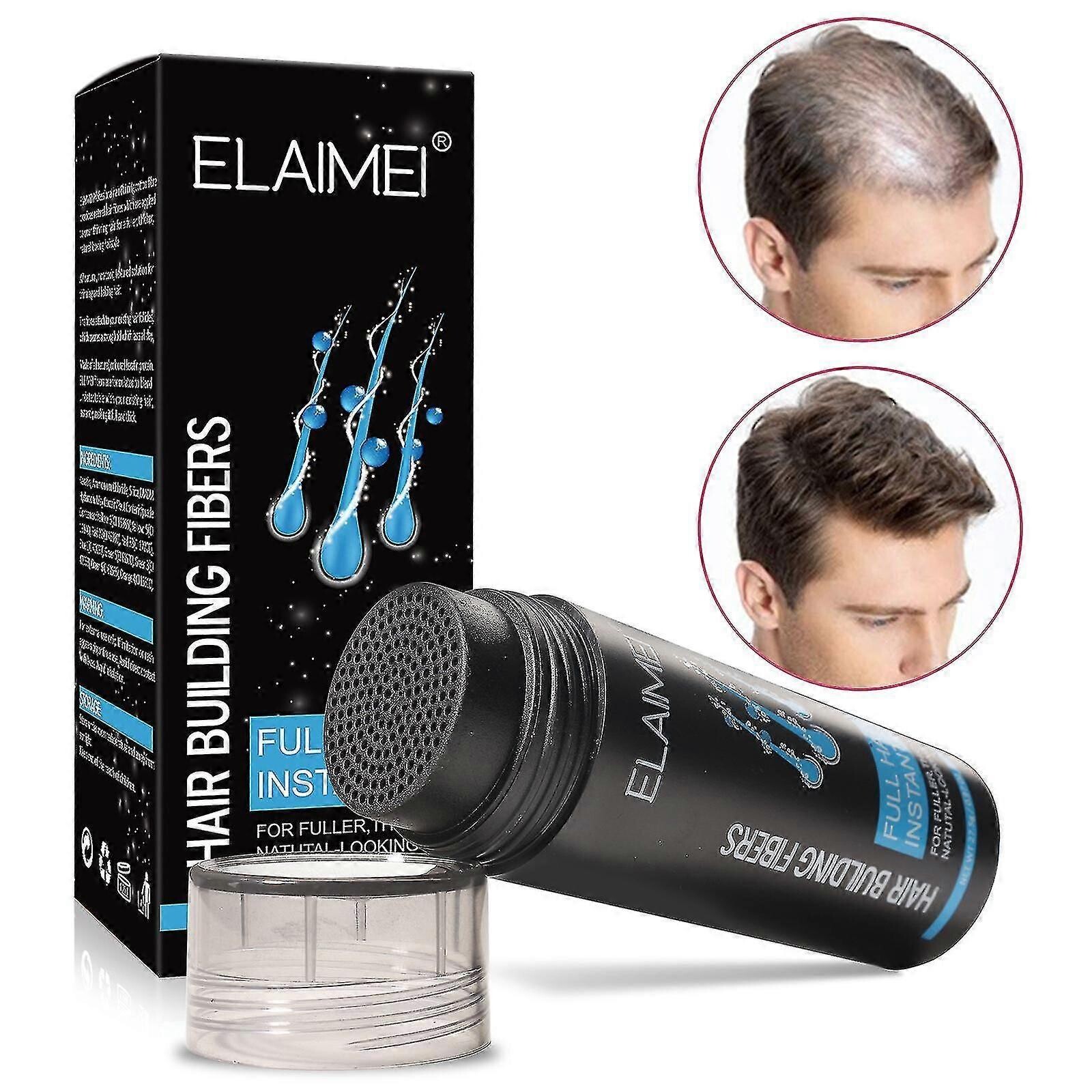 (Dark Brown) Hair Fiber Powder Long Lasting Hair Restoration Spray on OnBuy