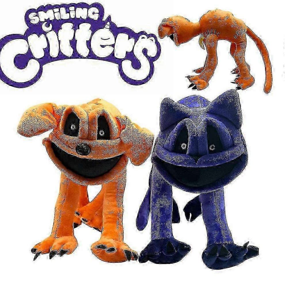 (Purple) Monster Catnap Plush Poppy with 3 Smiling Critters - Stuffed ...