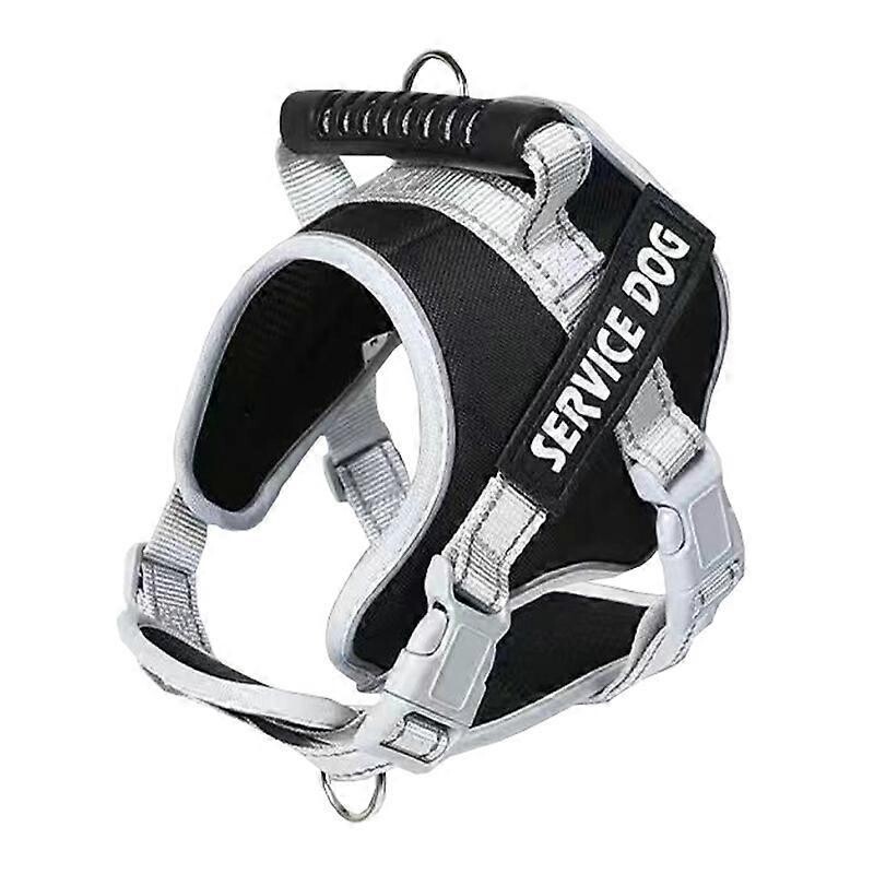 Pet Explosion Proof Punch Chest Harness Single Black on OnBuy