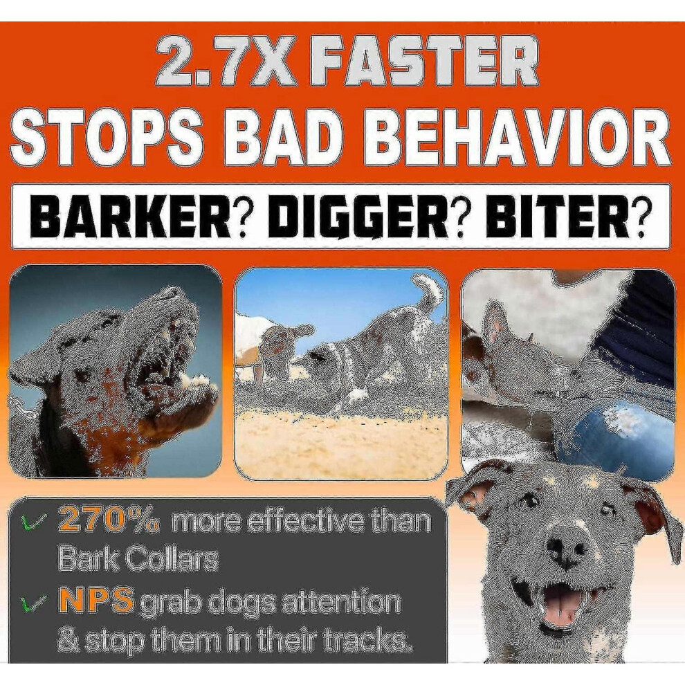 Dog Bark Deterrent Devices W/ 3x Sonic Emitters -50ft | Barks No More ...
