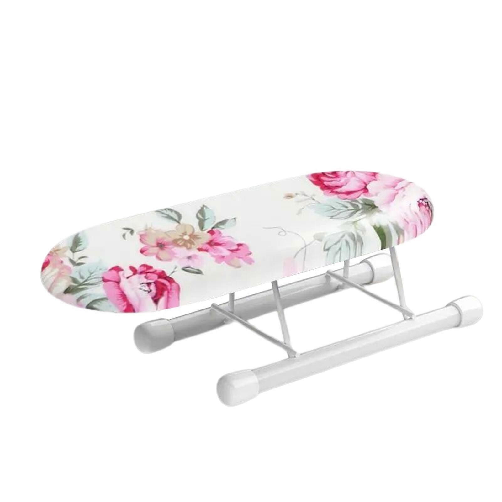 (E) Tabletop Ironing Board with Folding Leg Anti-Scalding Desktop Mini ...