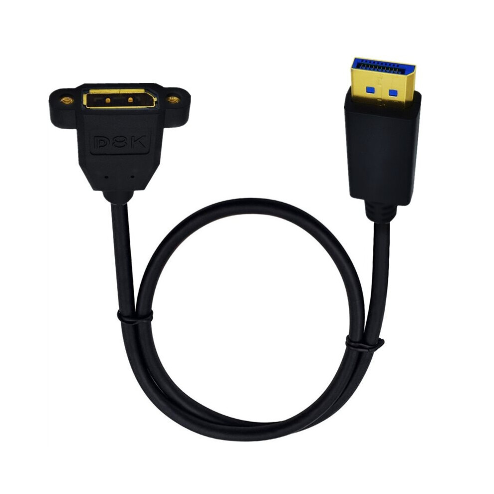 V1.4 Extender W Screw Panel Mount 8K/60Hz HDR High Speed 1.8m DP ...