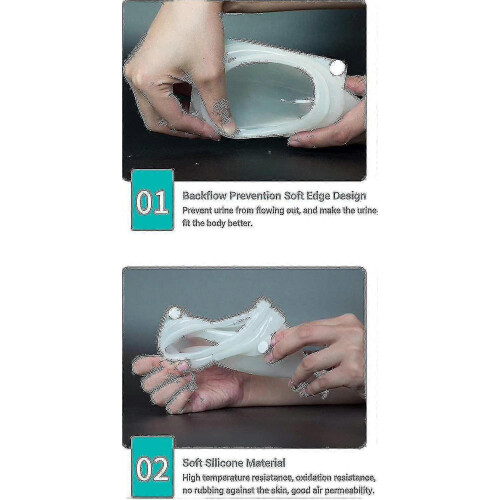 (Men Type) Silicone Urine Collector, 3 Type With 2 Urine Catheter Bags ...