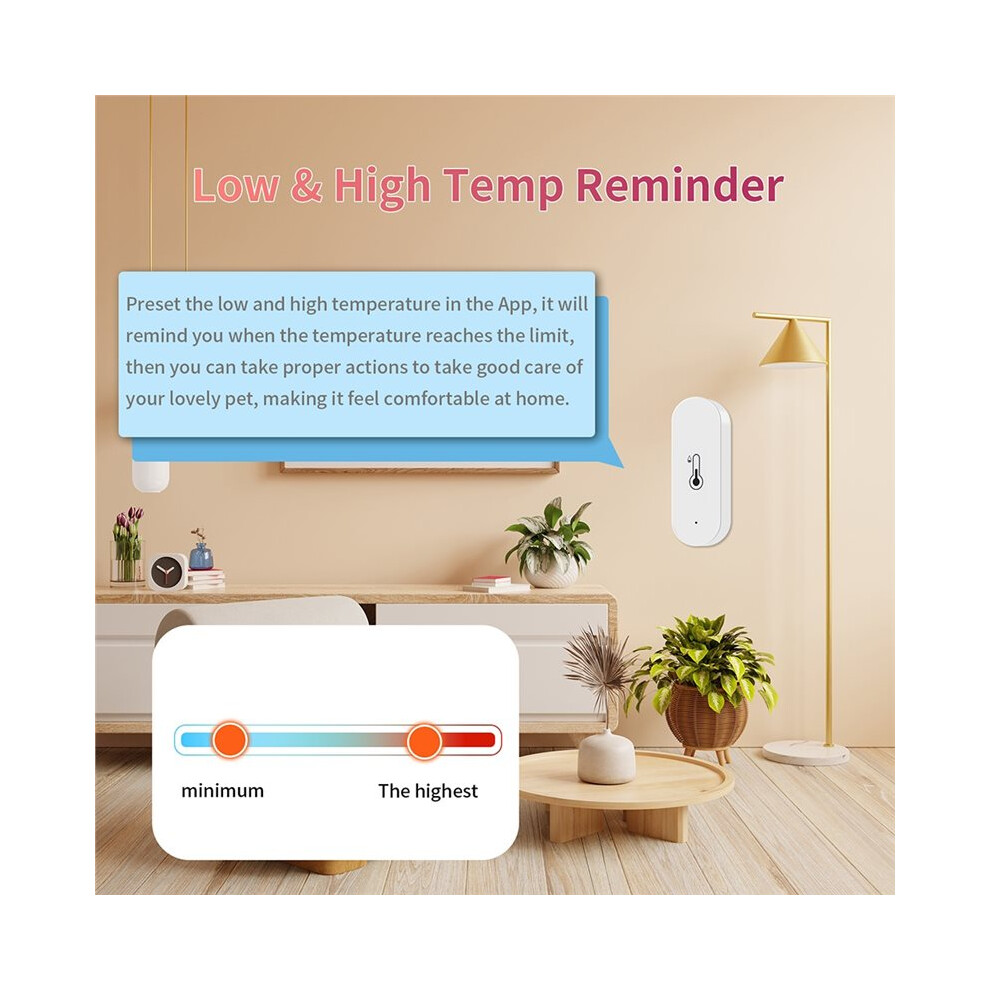 WiFi Temperature Humidity Sensor Hygrometer with APP Remote Monitor ...