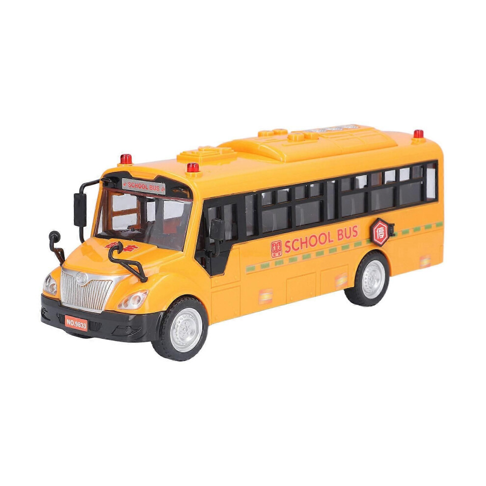 Yellow School Bus Model Toy Plastic Car Play Vehicle Figure with ...